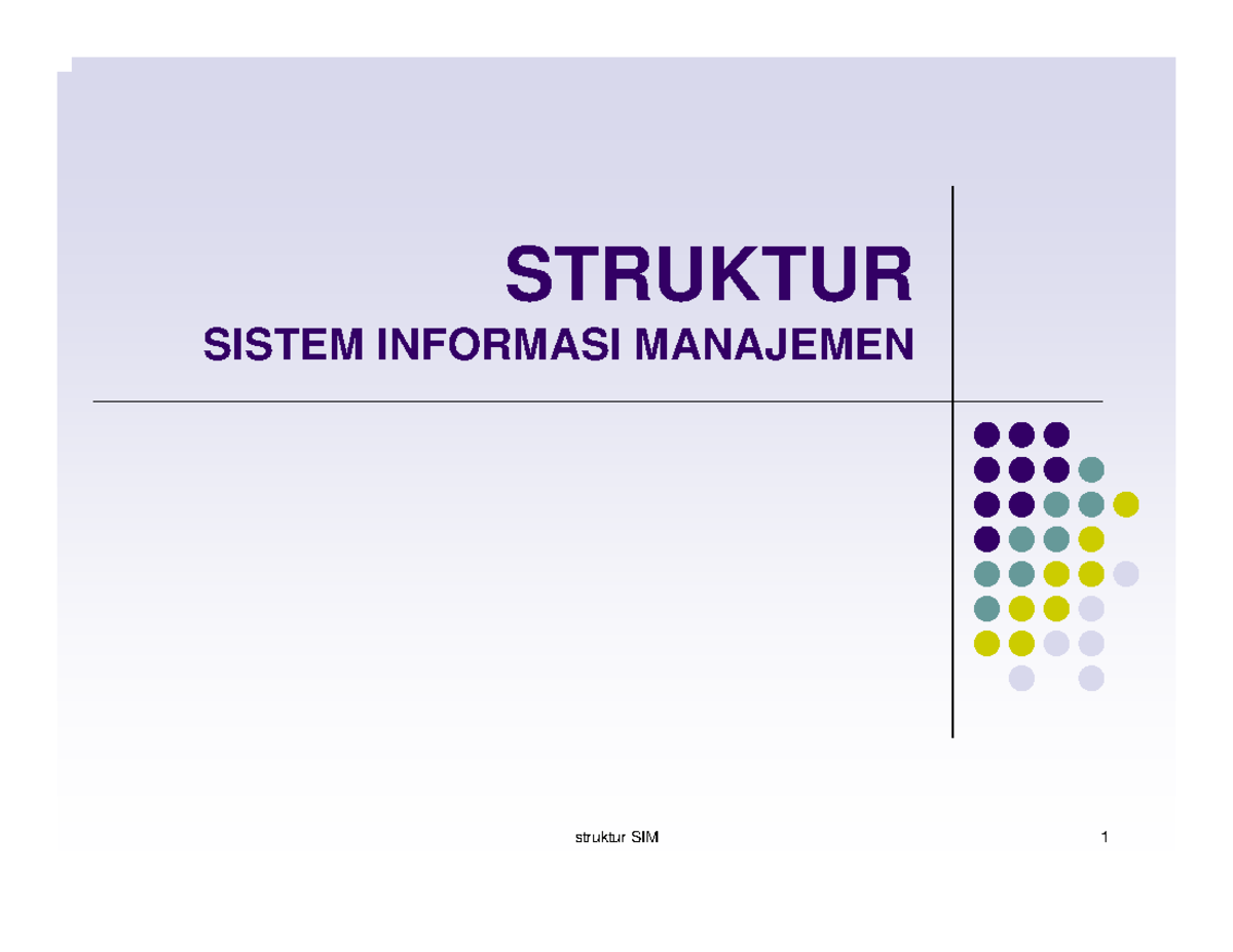Struktur SIM (M8,M9) - information technology concept c course with ...