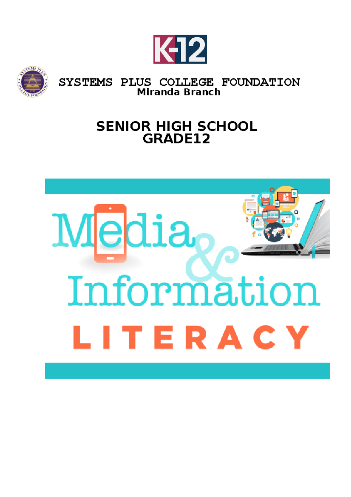 MIL12 MOD3 - module mil 3 - SYSTEMS PLUS COLLEGE FOUNDATION ...