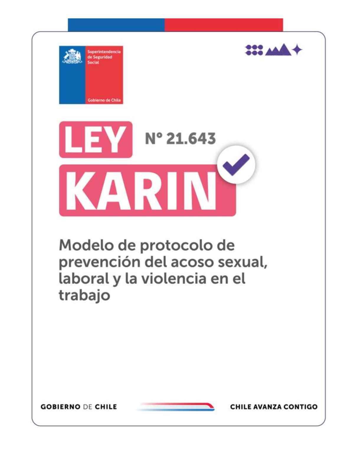 Formato tipo Ley Karin ( Suseso) - MODELO DE PROTOCOLO PROTOCOLO DE PREVENCIÓN DEL ACOSO SEXUAL ...