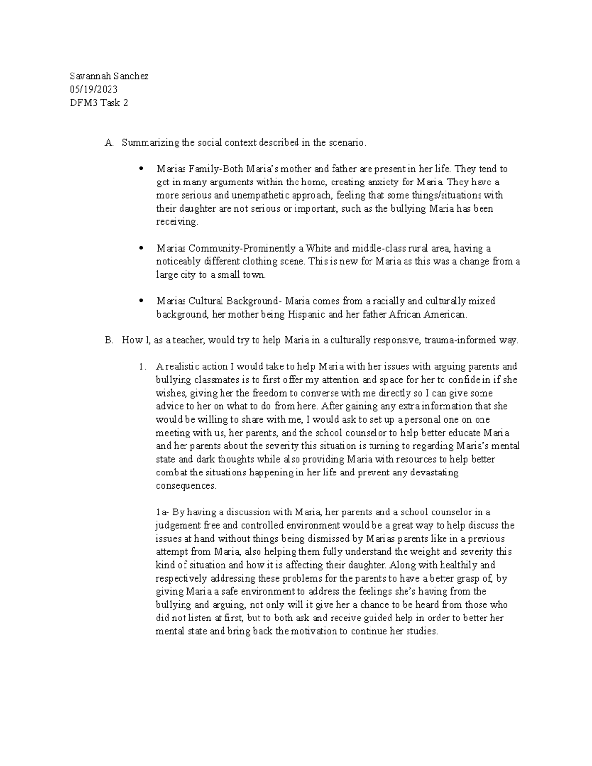 DFM3 Task 2 Coursework - Savannah Sanchez 05/19/ DFM3 Task 2 A ...