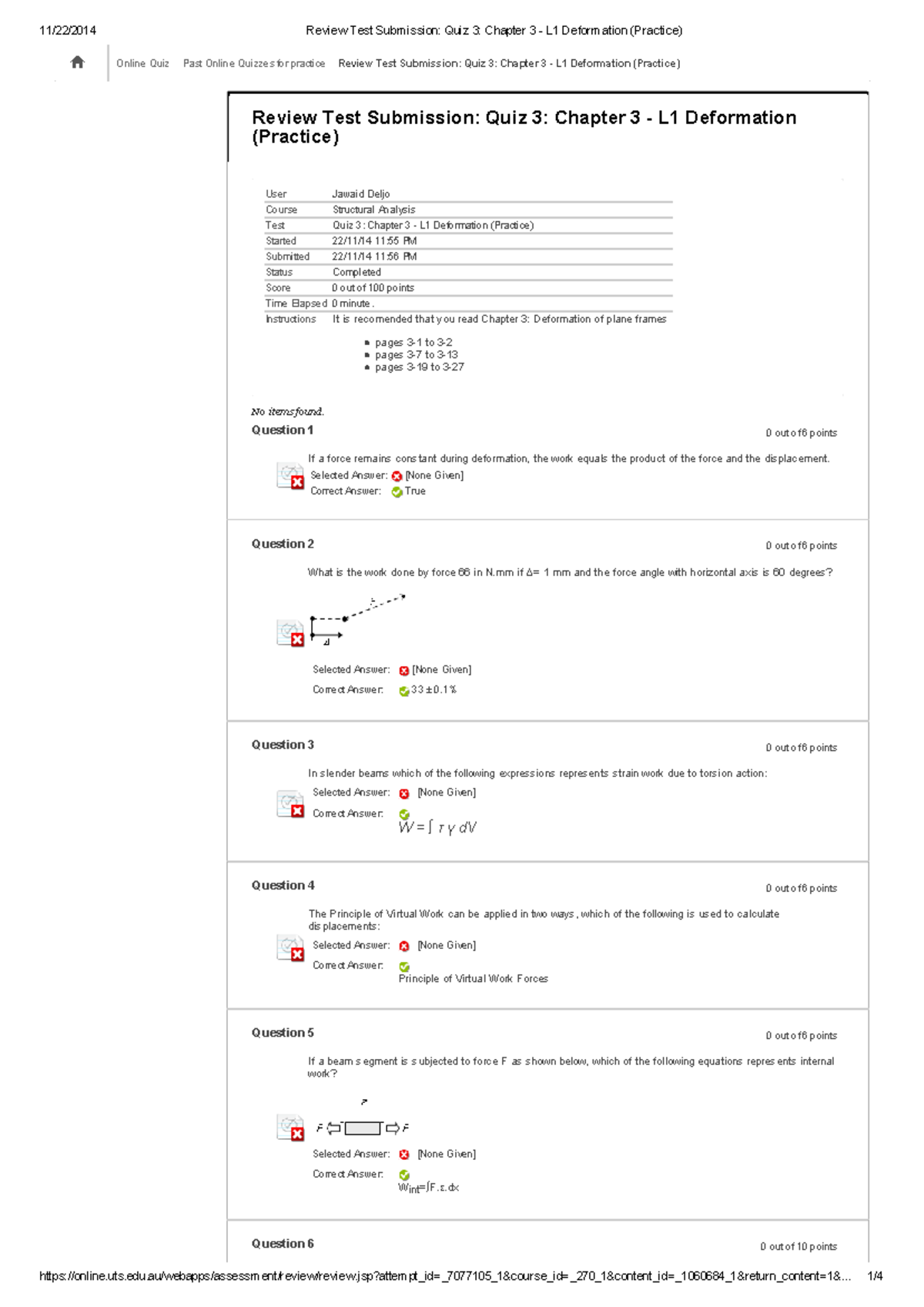 03-3 - Structural Quiz - H Online Quiz Past Online Quizzes for practice ...
