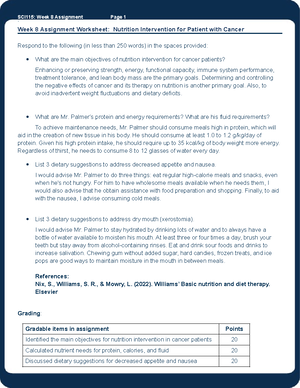 SCI115H Wk10 Assignment Worksheet - SCI115: Week 10 Assignment Page 1 ...