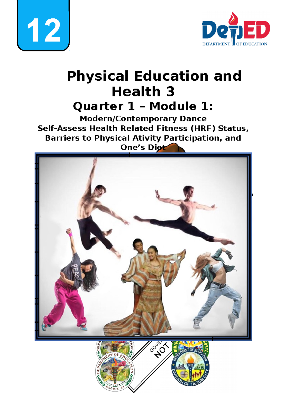 DONE Module 1 in HOPE 3 1st Q1 - Physical Education and Health 3 Quarter 1 – Module 1: - Studocu