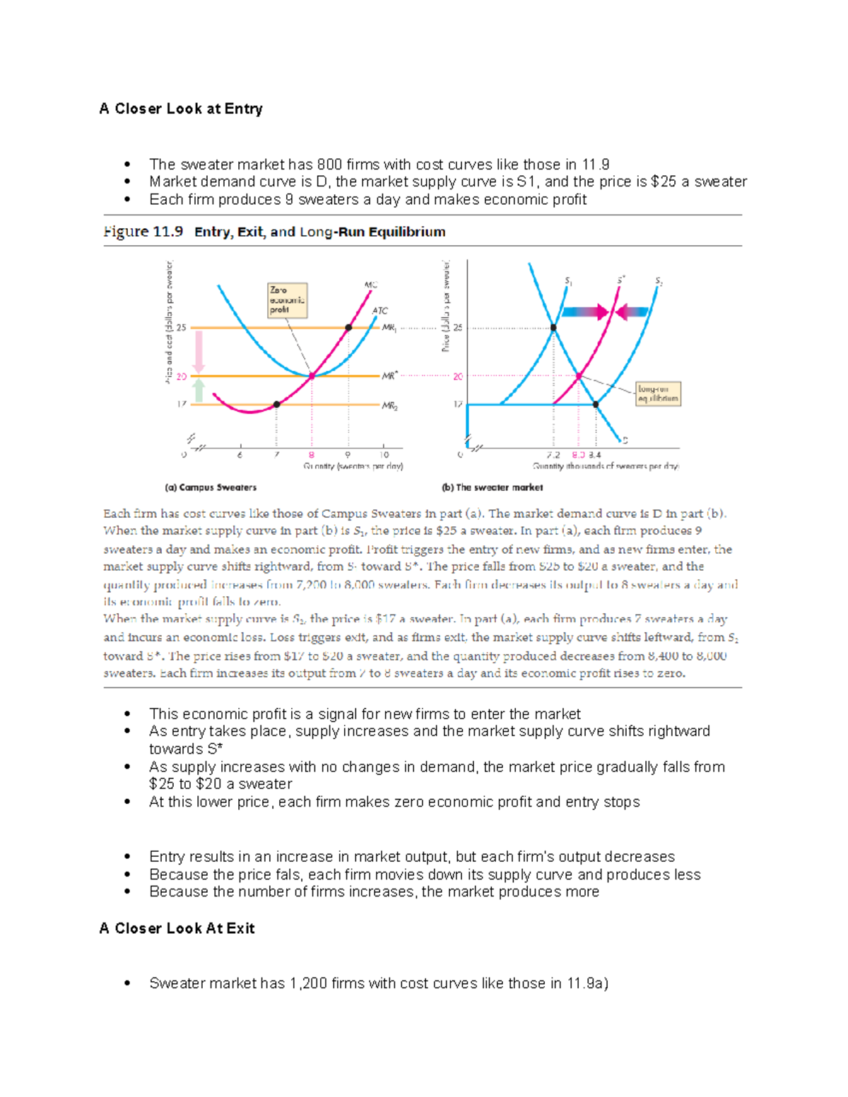 A Closer Look at Entry - notes taken in class - A Closer Look at Entry ...