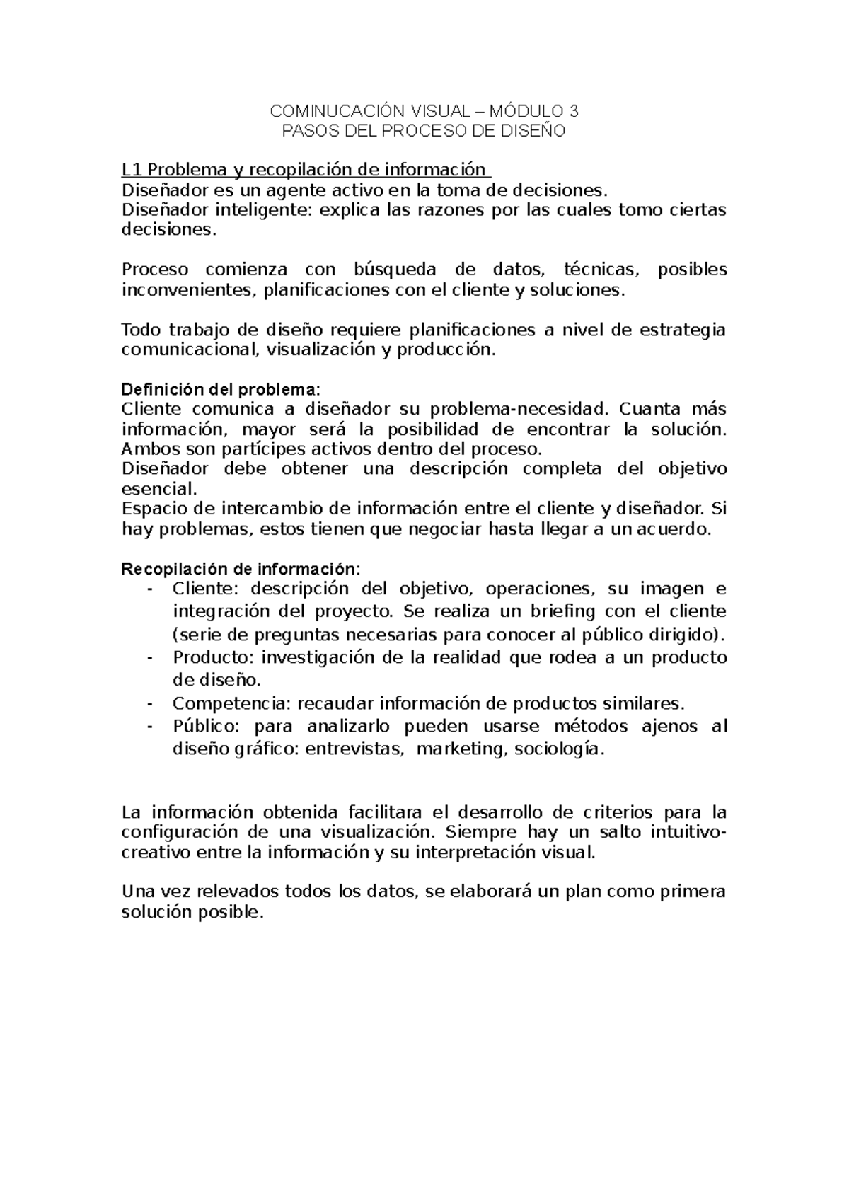 CominucacióN Visual - Resumen m3 y 4 - COMINUCACIÓN VISUAL – MÓDULO 3 ...