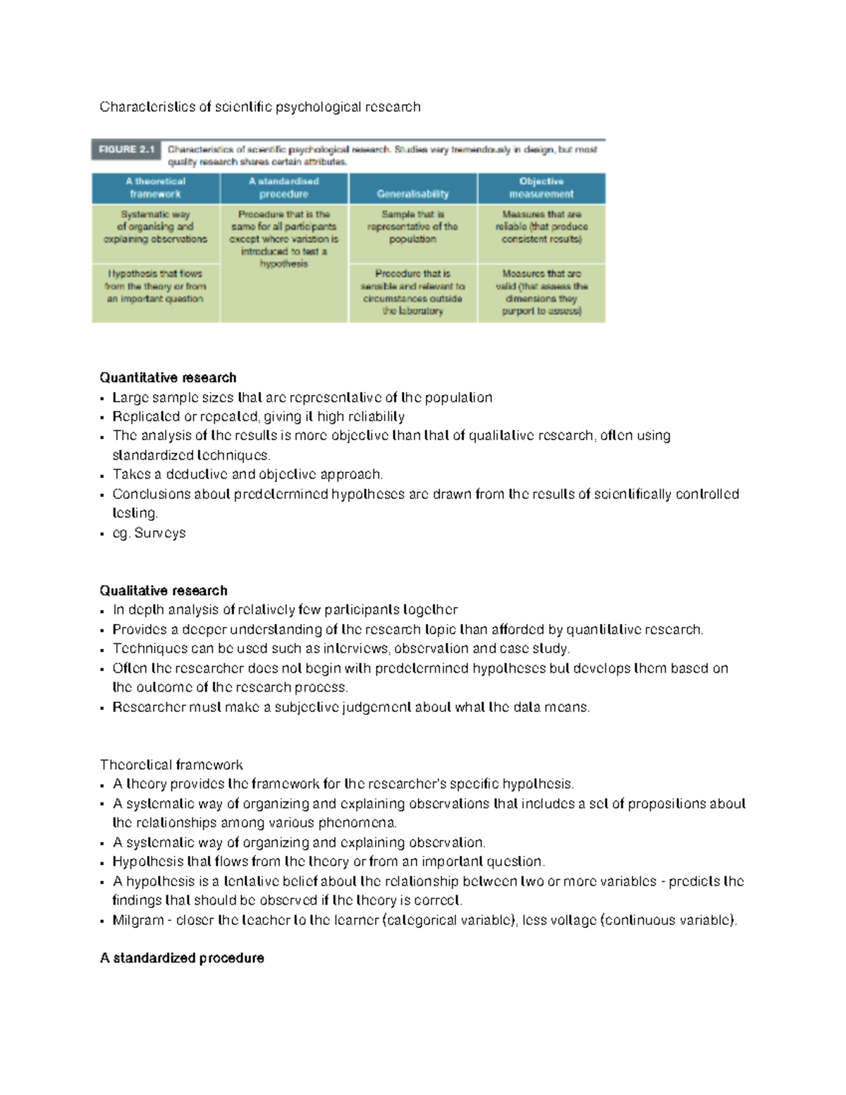 Research methods psych - Characteristics of scientific psychological ...
