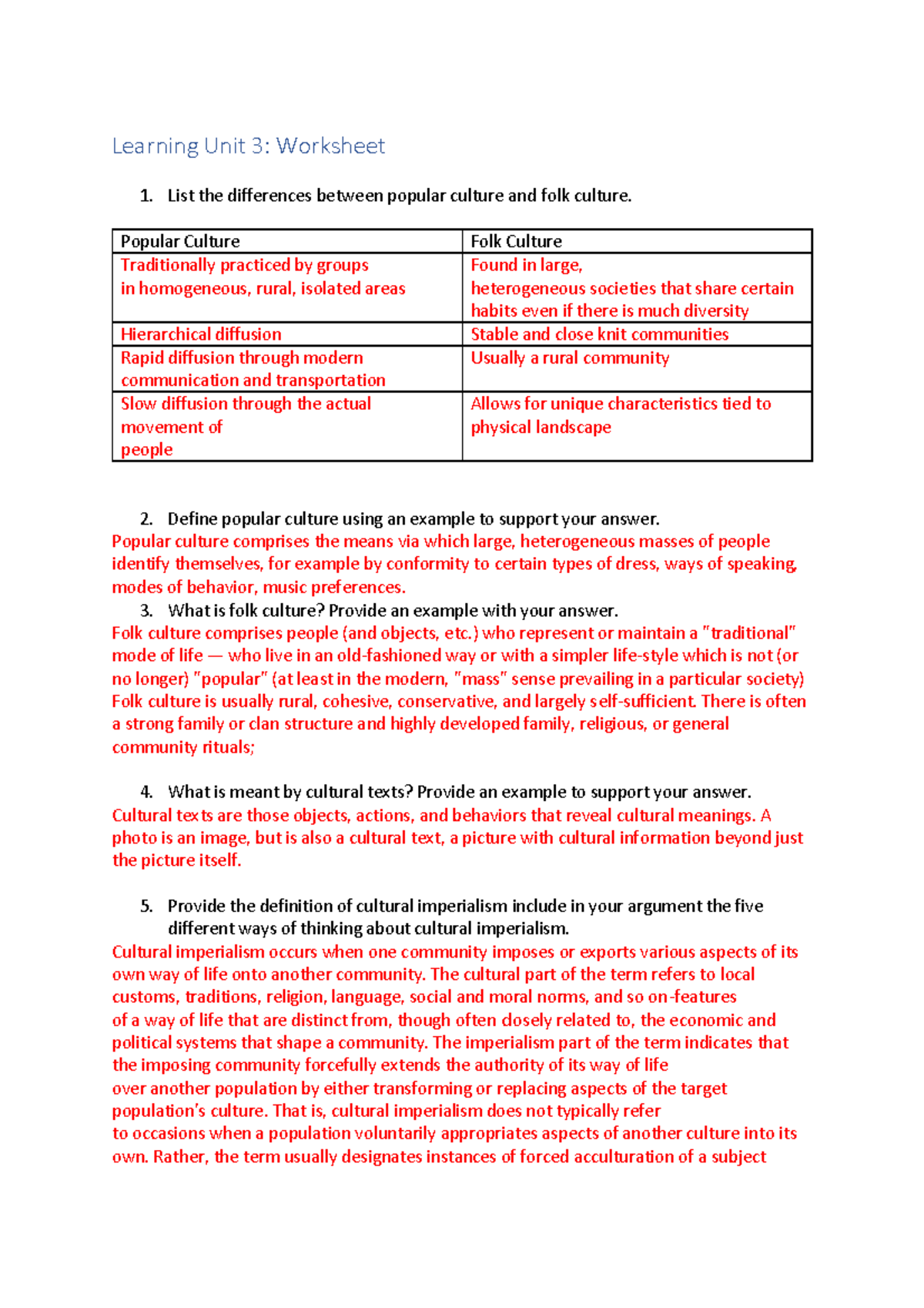 Ice Task 4- LU 3 Worksheet Tamrin - Learning Unit 3: Worksheet List the ...