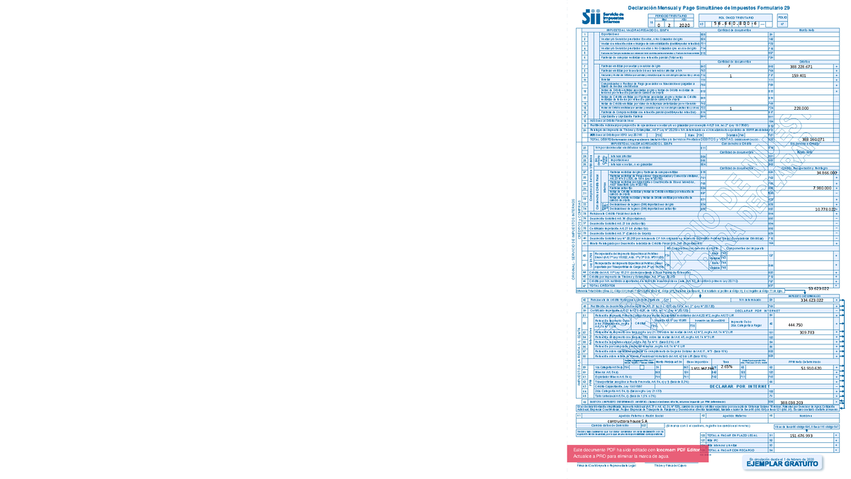 F29 Encargo 2 IVA - Formulario 29 declaraci´´on de IVA - Warning: TT: undefined function: 32 ROL ...