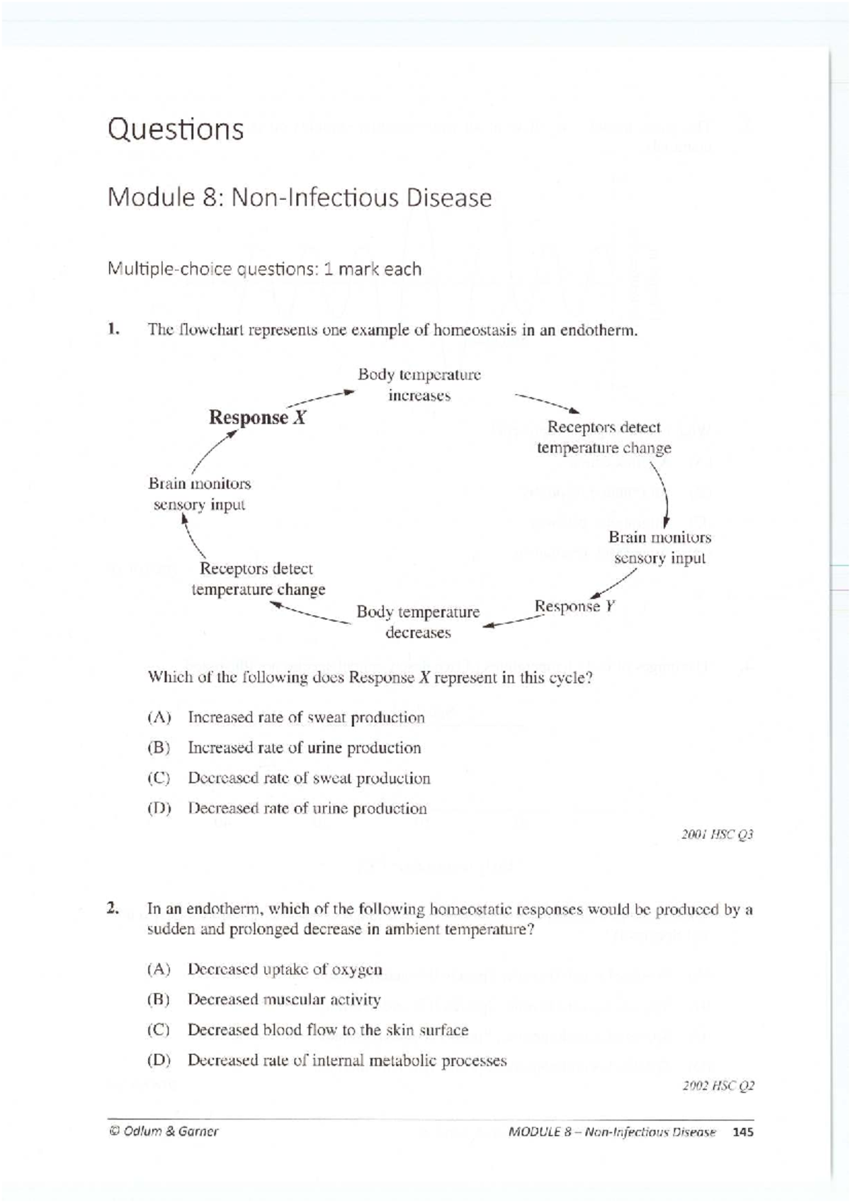 Mod 8 bio strive - Really good - Questions Module 8: Disease questions ...