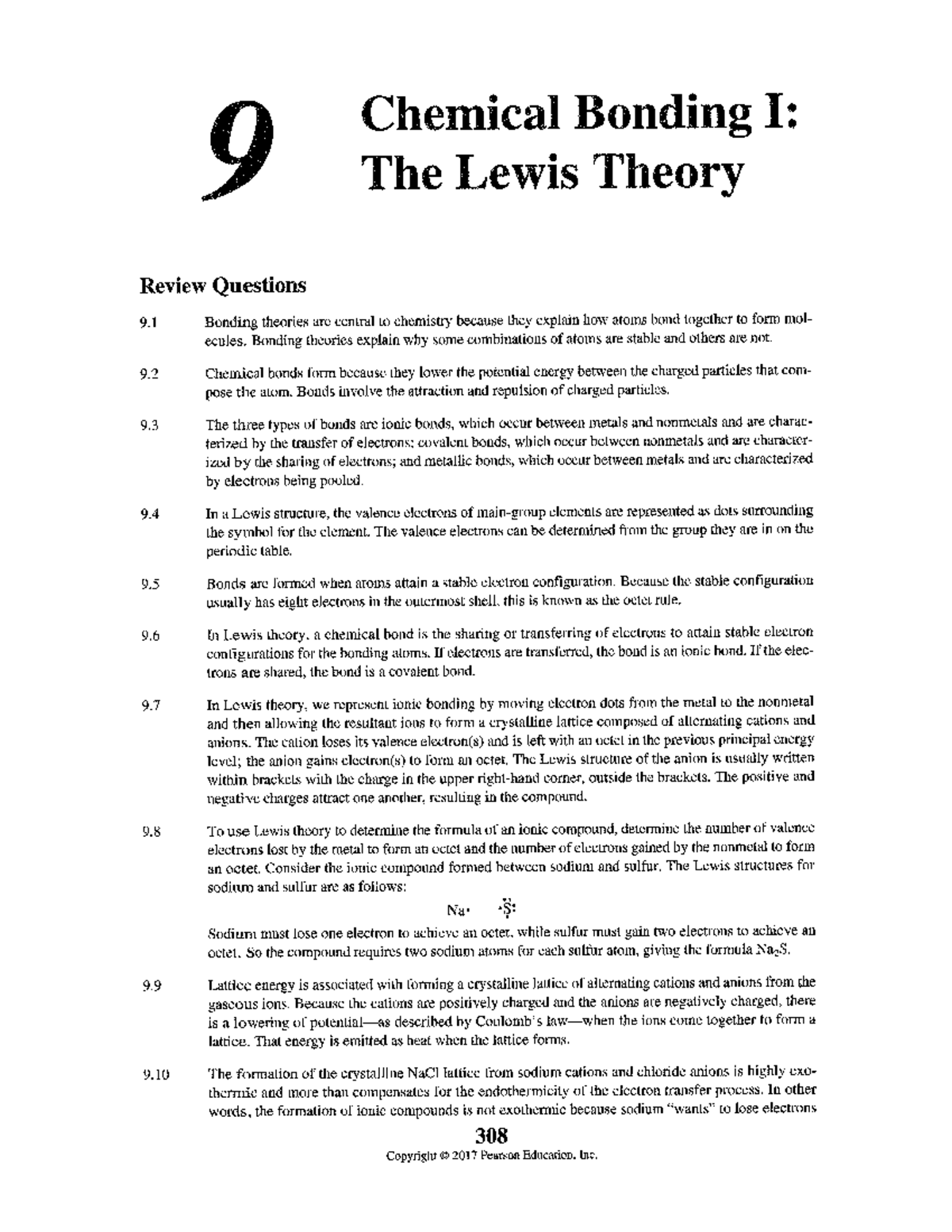 Chapter 9 Chemistry summaries. Notes for chem - CHEM 205 - CSUSB - Studocu