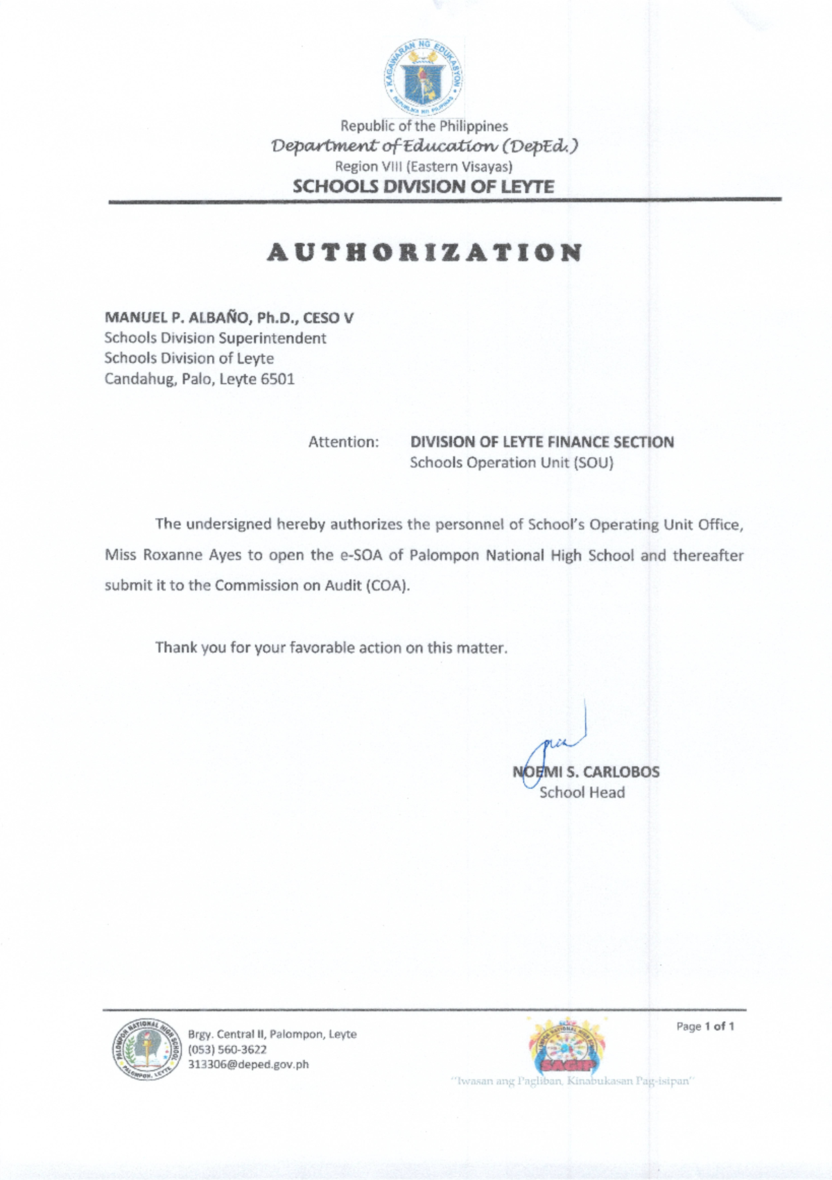 Authorization SOU - Information Technology - Studocu