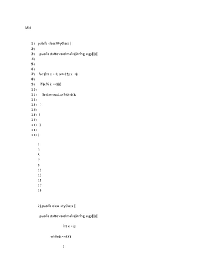 Exercise 11A - NOTES FOR JAVA - 1) Answer package guess2; import java ...