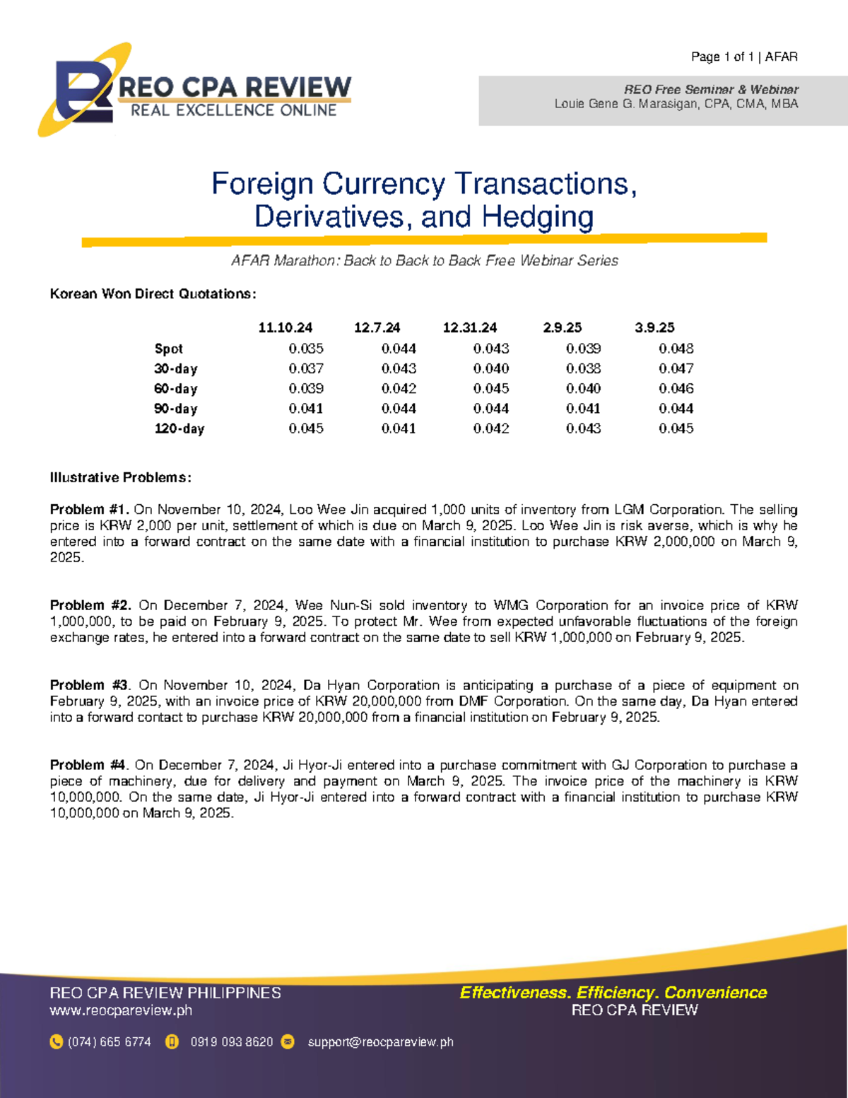 AFAR- Seminar- Forex - Page 1 of 1 | AFAR REO Free Seminar & Webinar ...