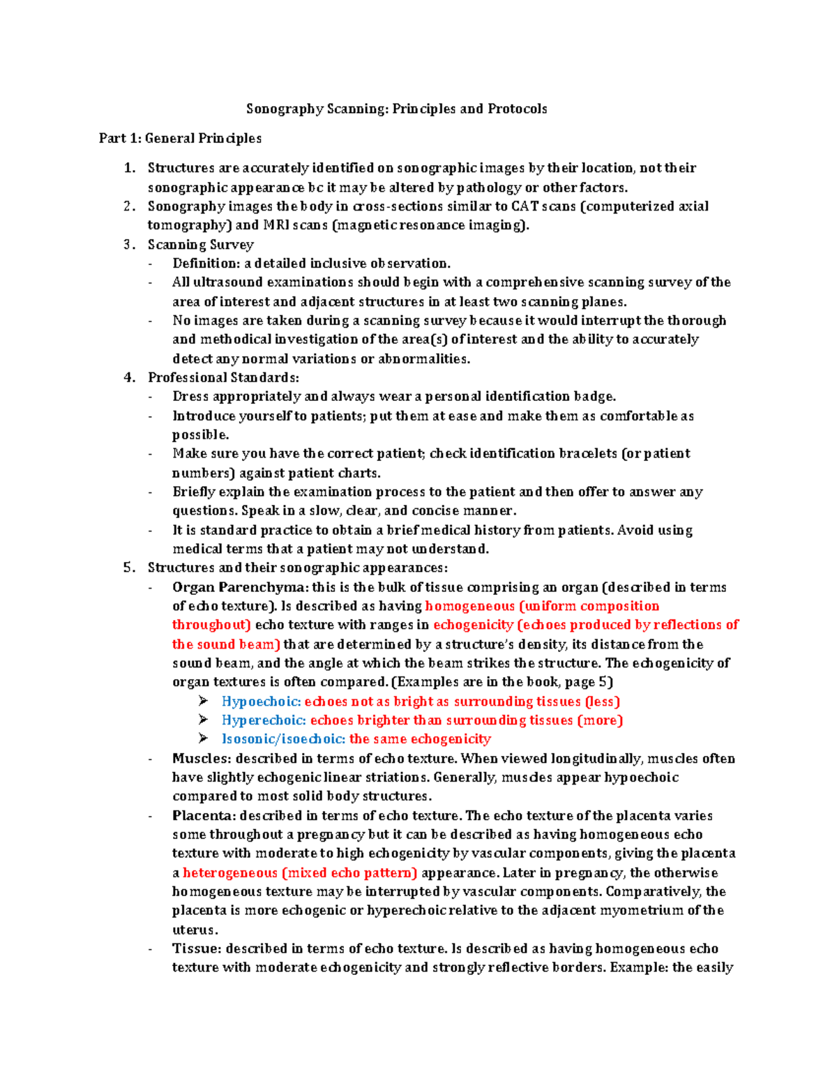 Sonography Scanning - Notes - Sonography Scanning: Principles and ...