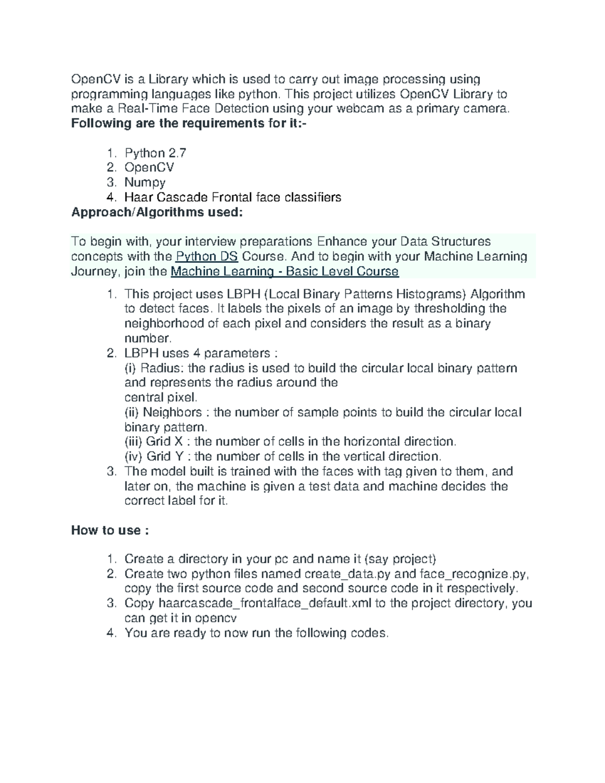 Open CV - Practice material for OpenCV - OpenCV is a Library which is ...