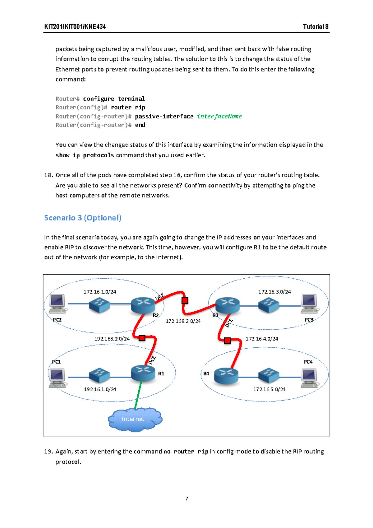 Kit501-lecture networks-networks-tutorial-20 - KIT201/KIT501/KNE434 ...