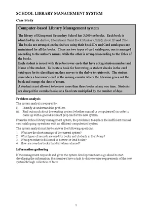 Library Management System SRS - Software Requirements Specification for ...