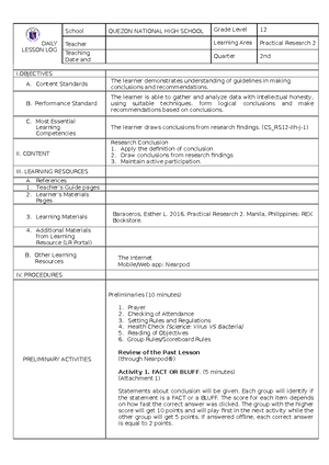 Practical Research 2 Module 3 - NOT Practical Research 2 Quarter 1 ...
