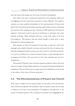 THE Microfoundations OF Finance 9 - Chapter 4. Endogenous Exchange ...