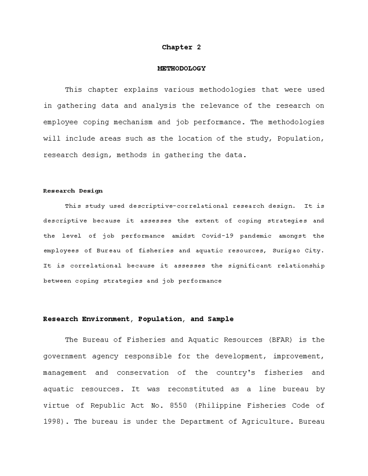 Chapter-2 - research - Chapter 2 METHODOLOGY This chapter explains ...