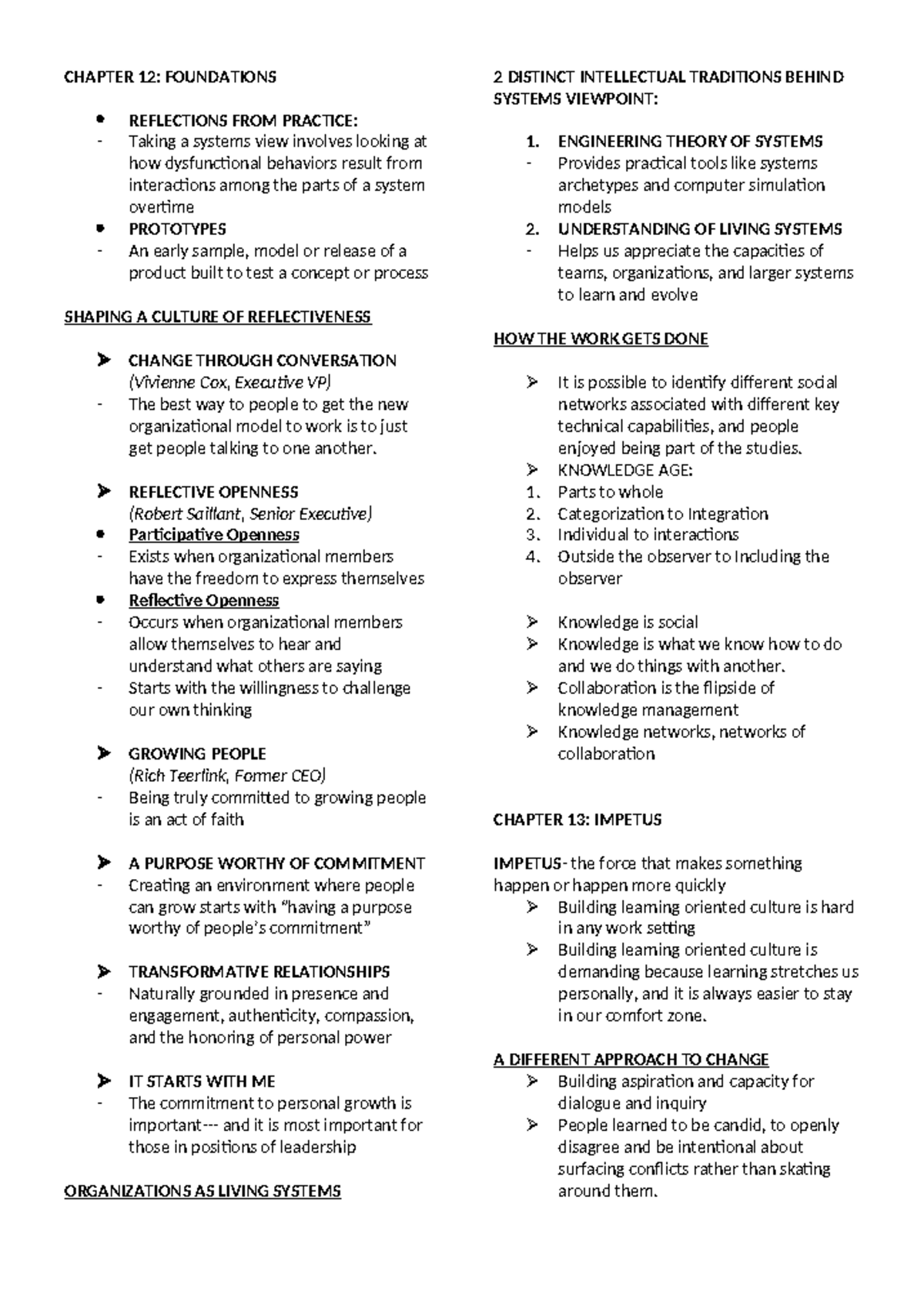 BME Notes - bme - CHAPTER 12: FOUNDATIONS REFLECTIONS FROM PRACTICE ...