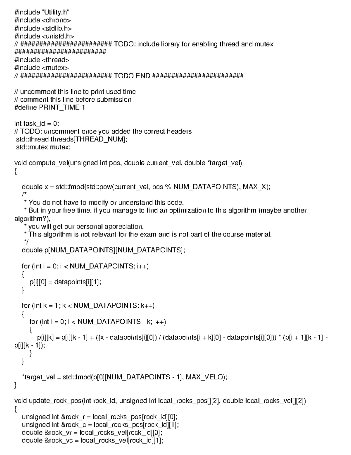 Solution of In-class exercise 2: Help the starship detect damage. - # ...