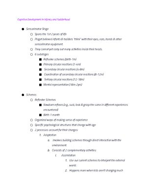 Chapter 4 Theories Of Cognitive Development - Chapter 4 4. 1 Piaget 's ...