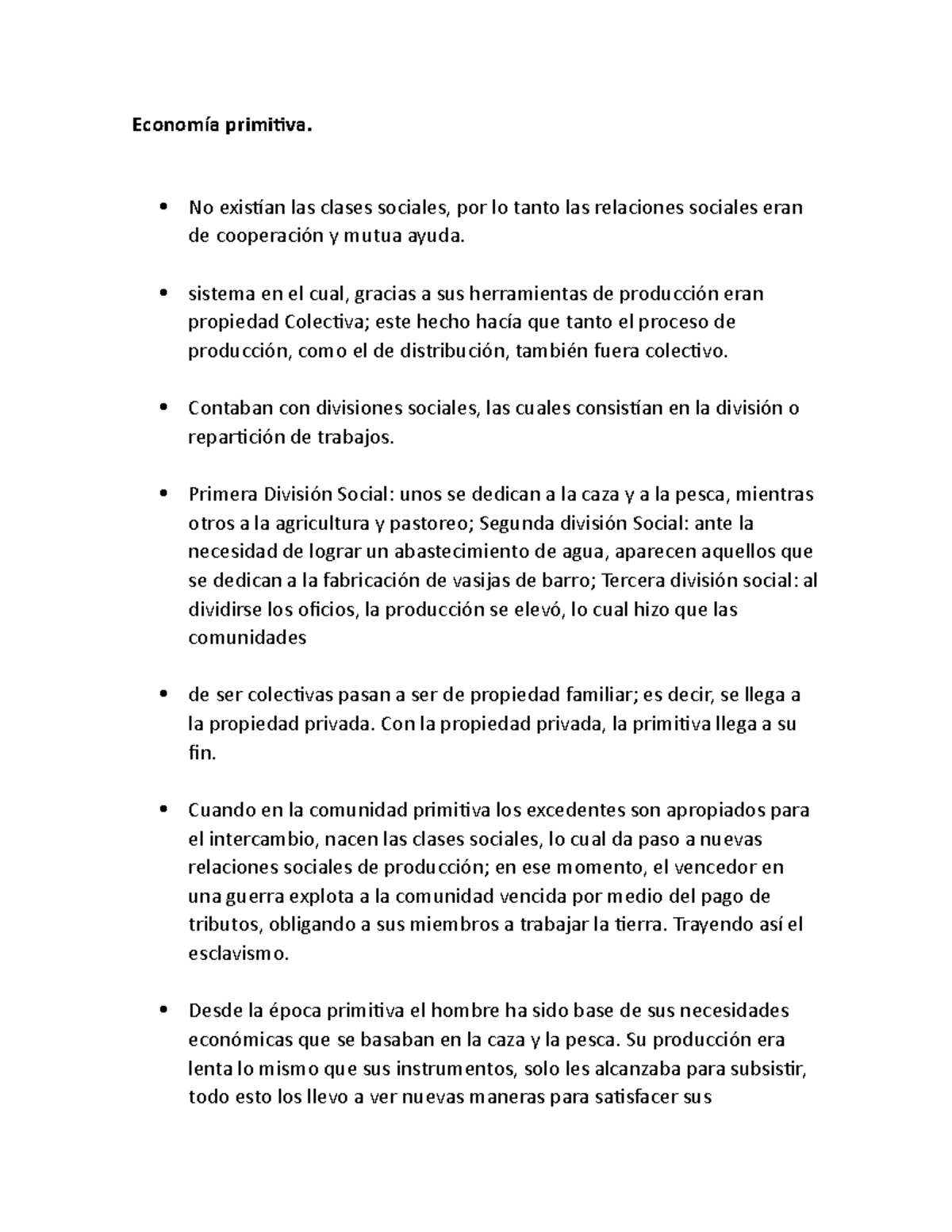 Economía Primitiva 56788690958999509606984030 Economía Primitiva