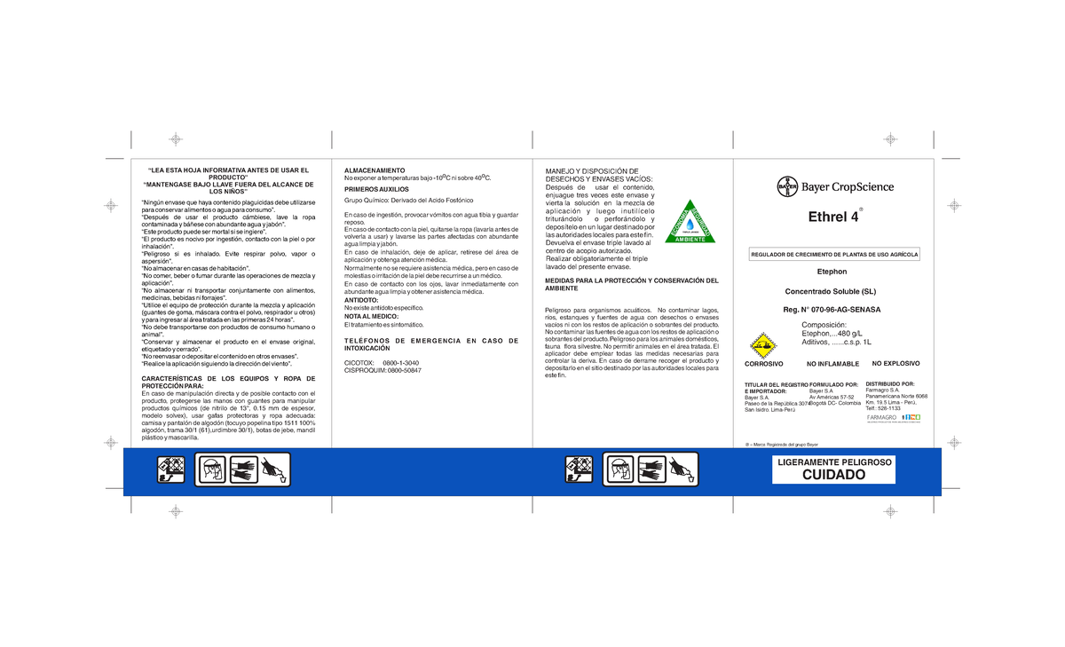 Ethrel 4 Hoja informativa - Ethrel 4 ® REGULADOR DE CRECIMIENTO DE ...