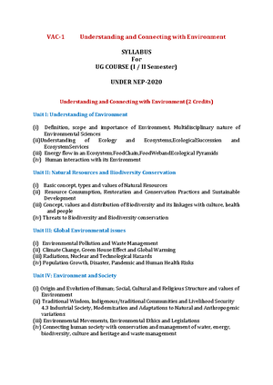 Environmental Issues Need N Importance For Protection Studocu