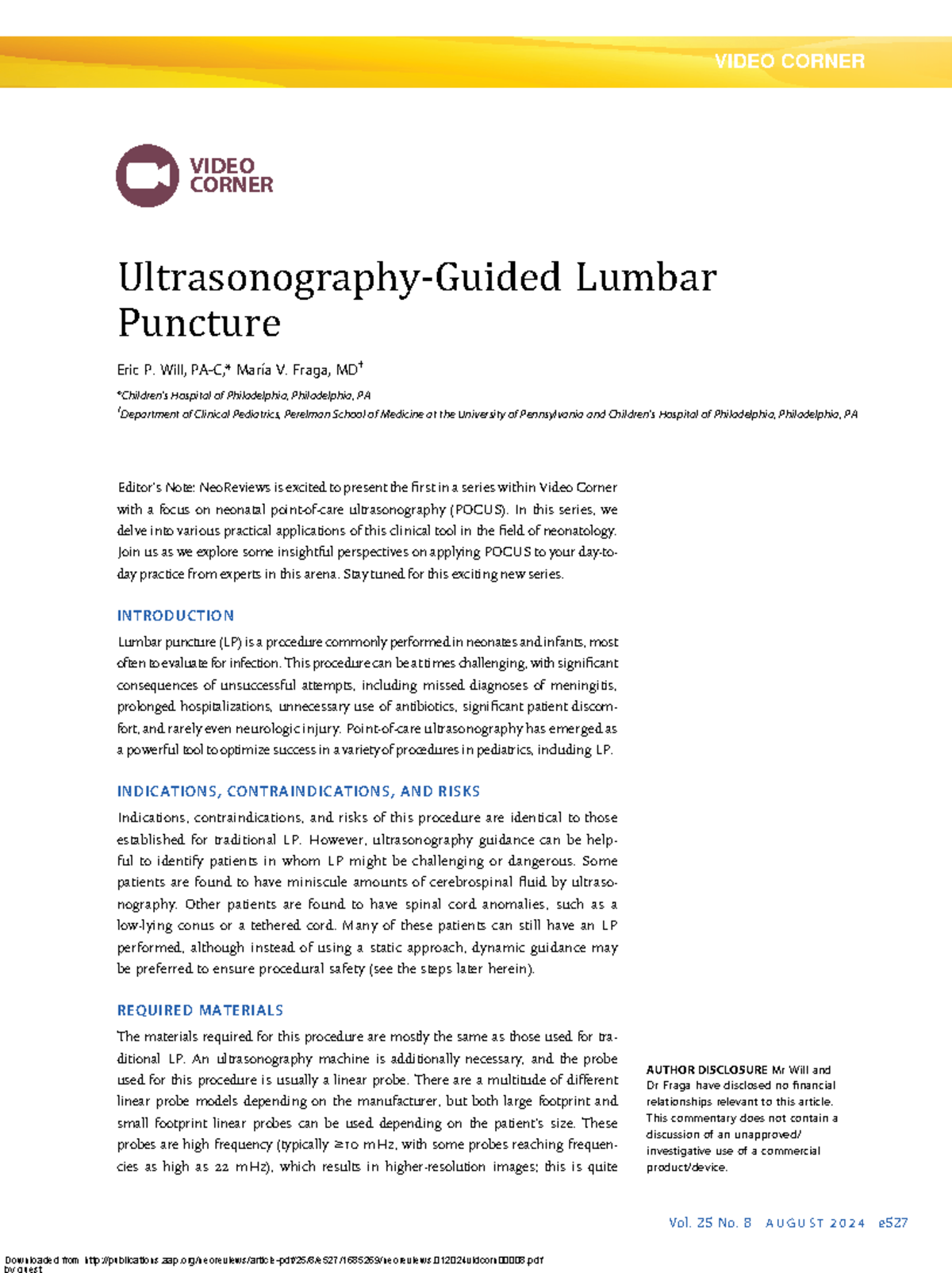 Puncion Lumbar Ecoguiada Agosto 2024 - VIDEO CORNER Ultrasonography ...