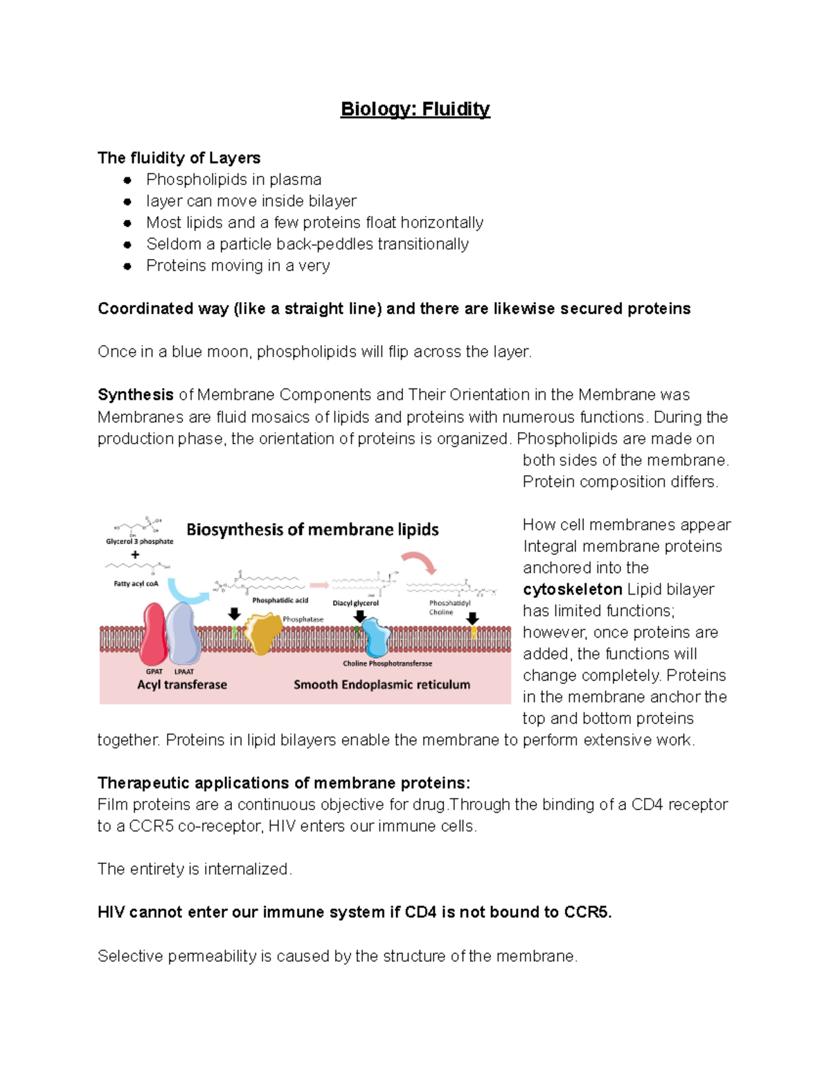 Biology Fluidity - Biology: Fluidity The fluidity of Layers ...