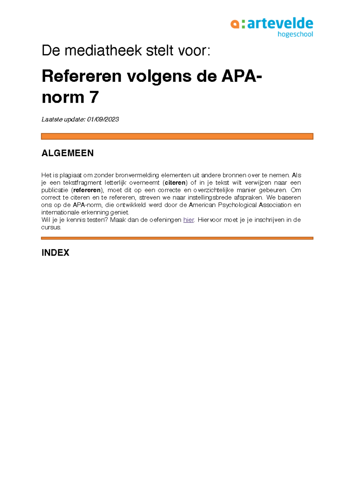 Refereren volgens APA 7 - De mediatheek stelt voor: Refereren volgens ...