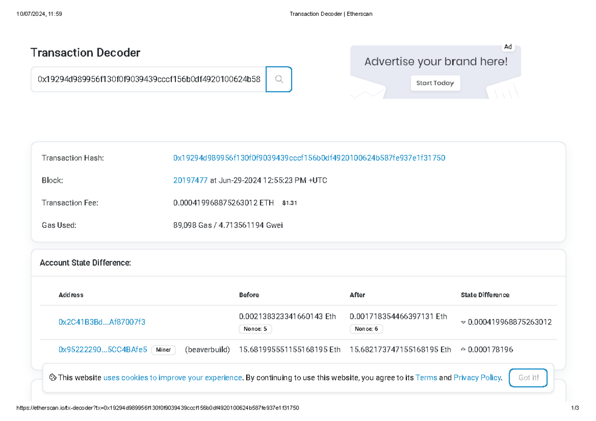 Jawa Transaction Decoder Etherscan - Transaction Decoder - Studocu