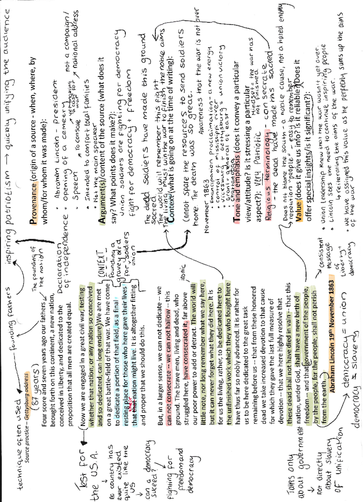 The Gettysburg Address Source Analysis - a, .f->)* EJ r;E -\E; J ...