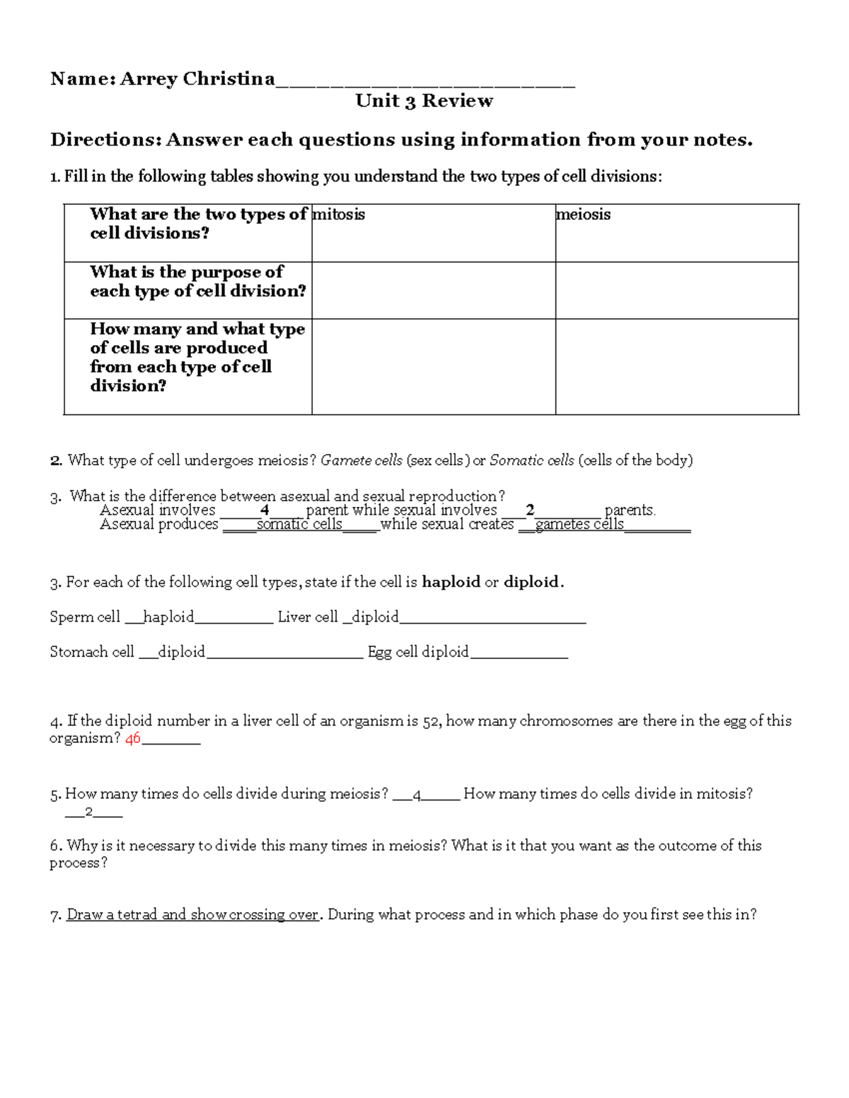 Arrey Obasi - Unit 3 Review - 4096441 - Name: Arrey Christina ...