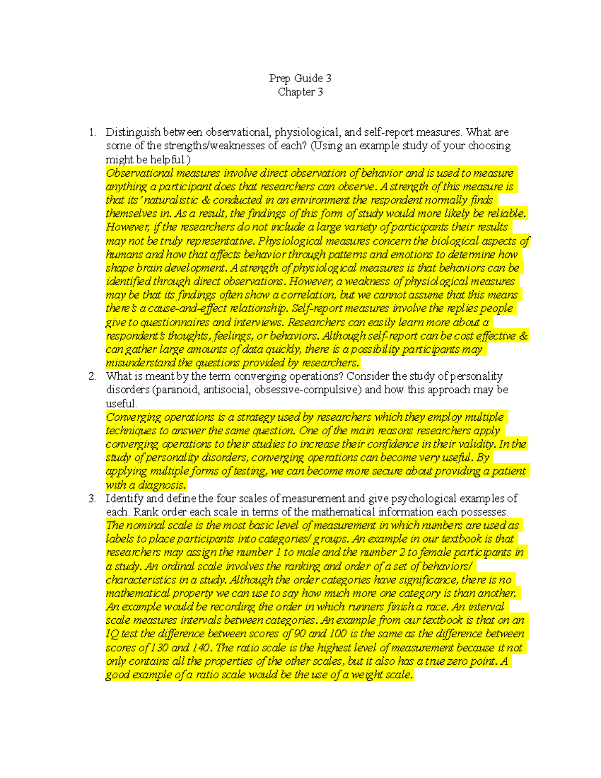 Prep Guide 3 ch3 answers - Prep Guide 3 Chapter 3 Distinguish between ...