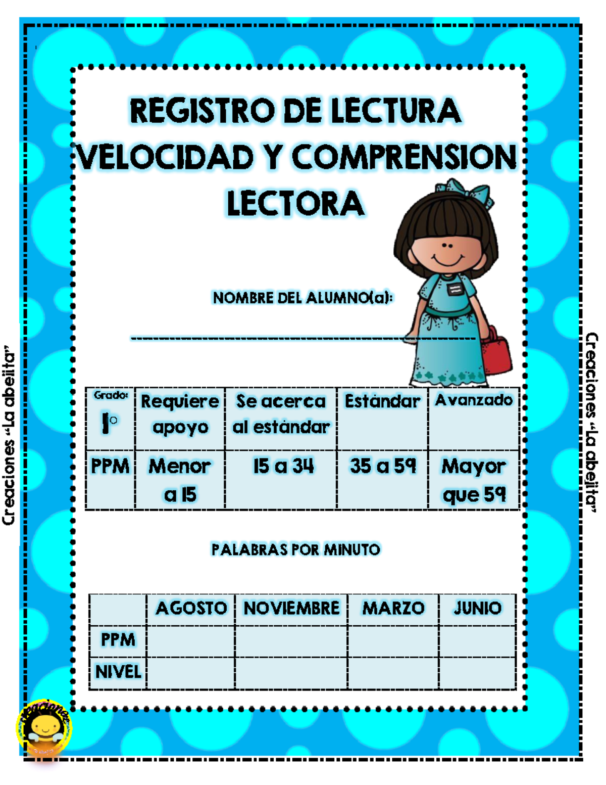 1° grado -Registro de lectura y comprensión lectora - REGISTRO DE ...