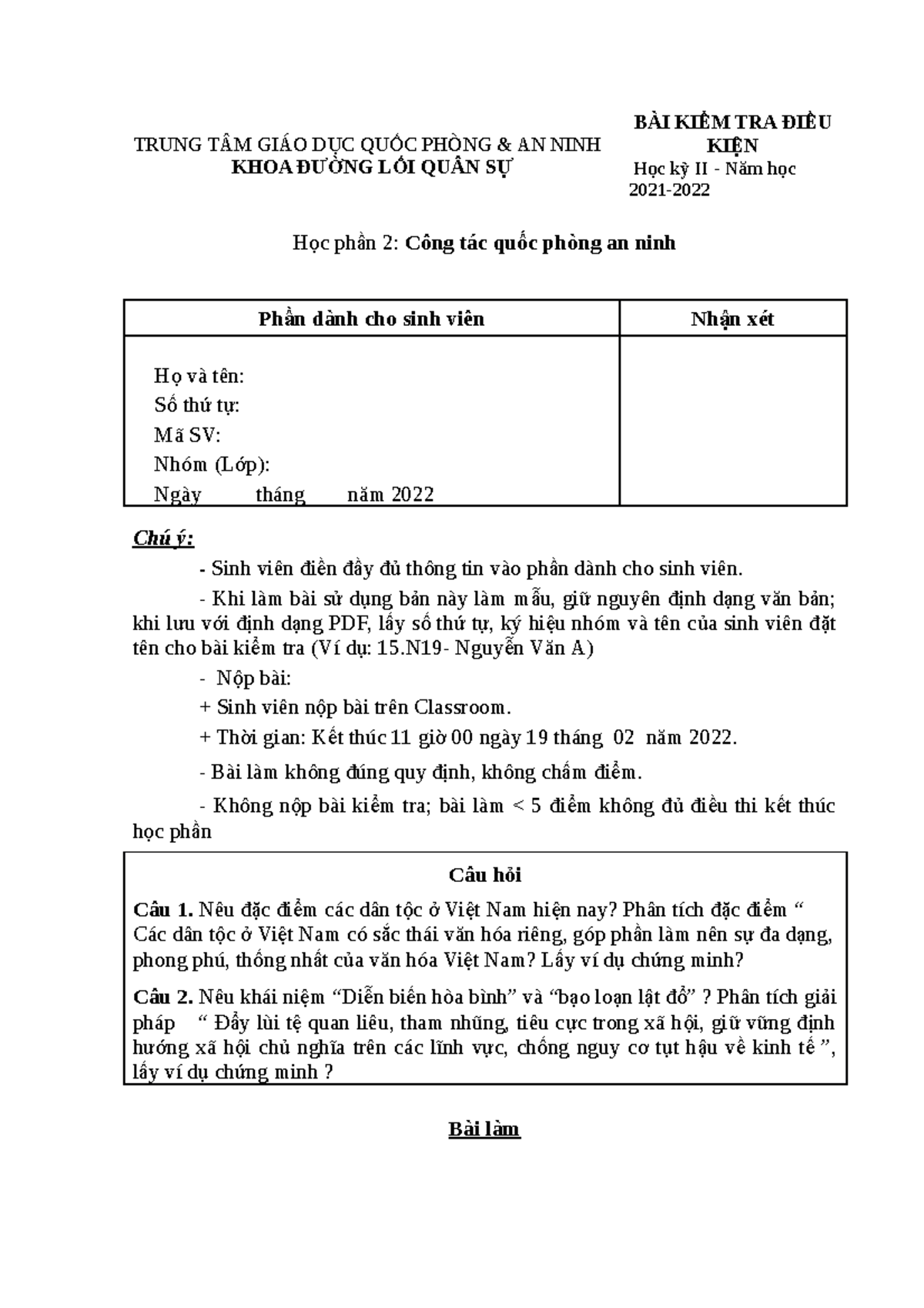 Trung TÂM GIÁO DỤC QUỐC Phòng tài liệu - TRUNG TÂM GIÁO D C QU C PHÒNG ...