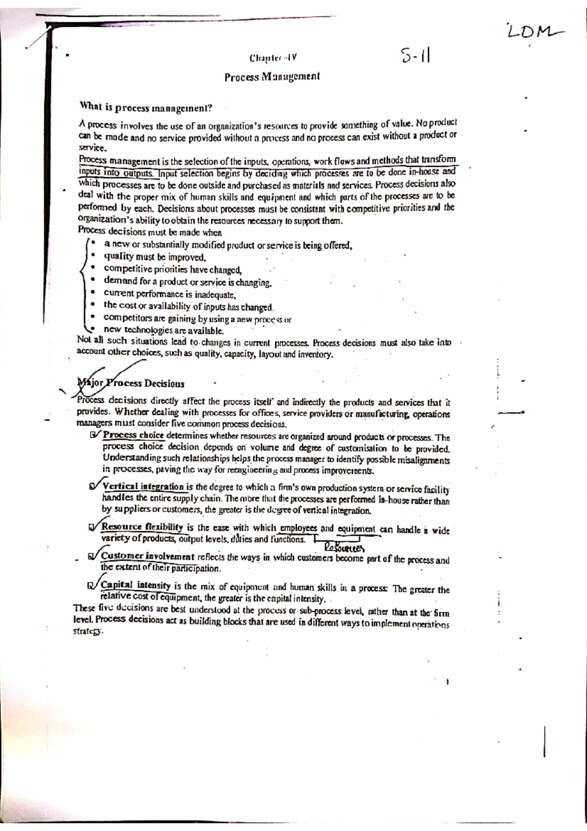 03-LOM - Operations Management - Studocu