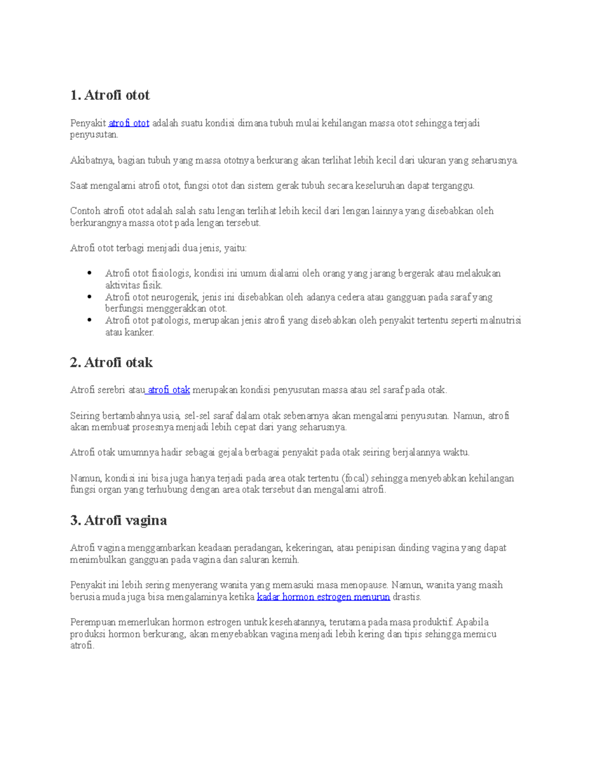 1 - ddadwdada - 1. Atrofi otot Penyakitpenyusutan. atrofi otot adalah ...