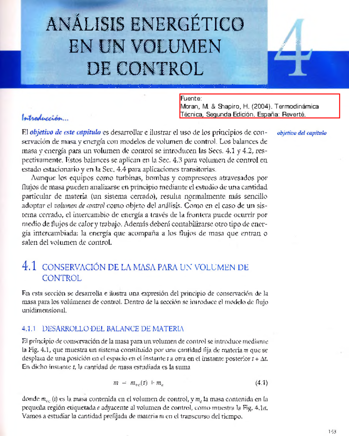 04. fundamentos volumen de control - ANÁLISIS ENERGÉTICO EN UN VOLUMEN ...