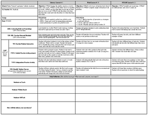 Literacy, Math, and STEAM Lesson Plans - 07/18/24 - Literacy Lesson ...