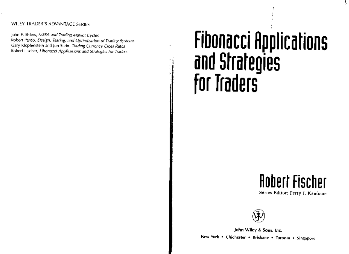 9. Fischer R - trading - WILEY ADVANTAGE SERIES John F. Ehlers, MESA ...