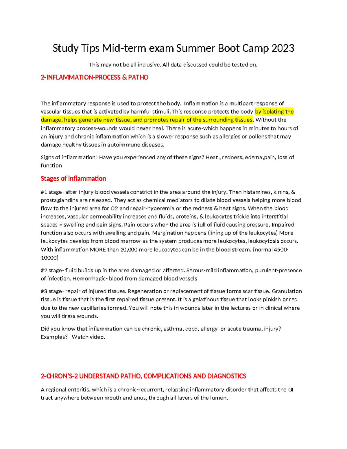 Midterm exam study tips - Study Tips Mid-term exam Summer Boot Camp ...