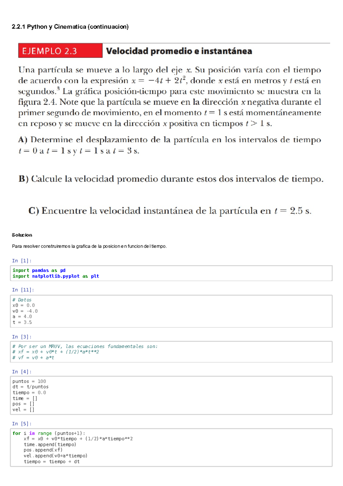 07.Cinematica continuacion - 2.2 Python y Cinematica (continuacion ...