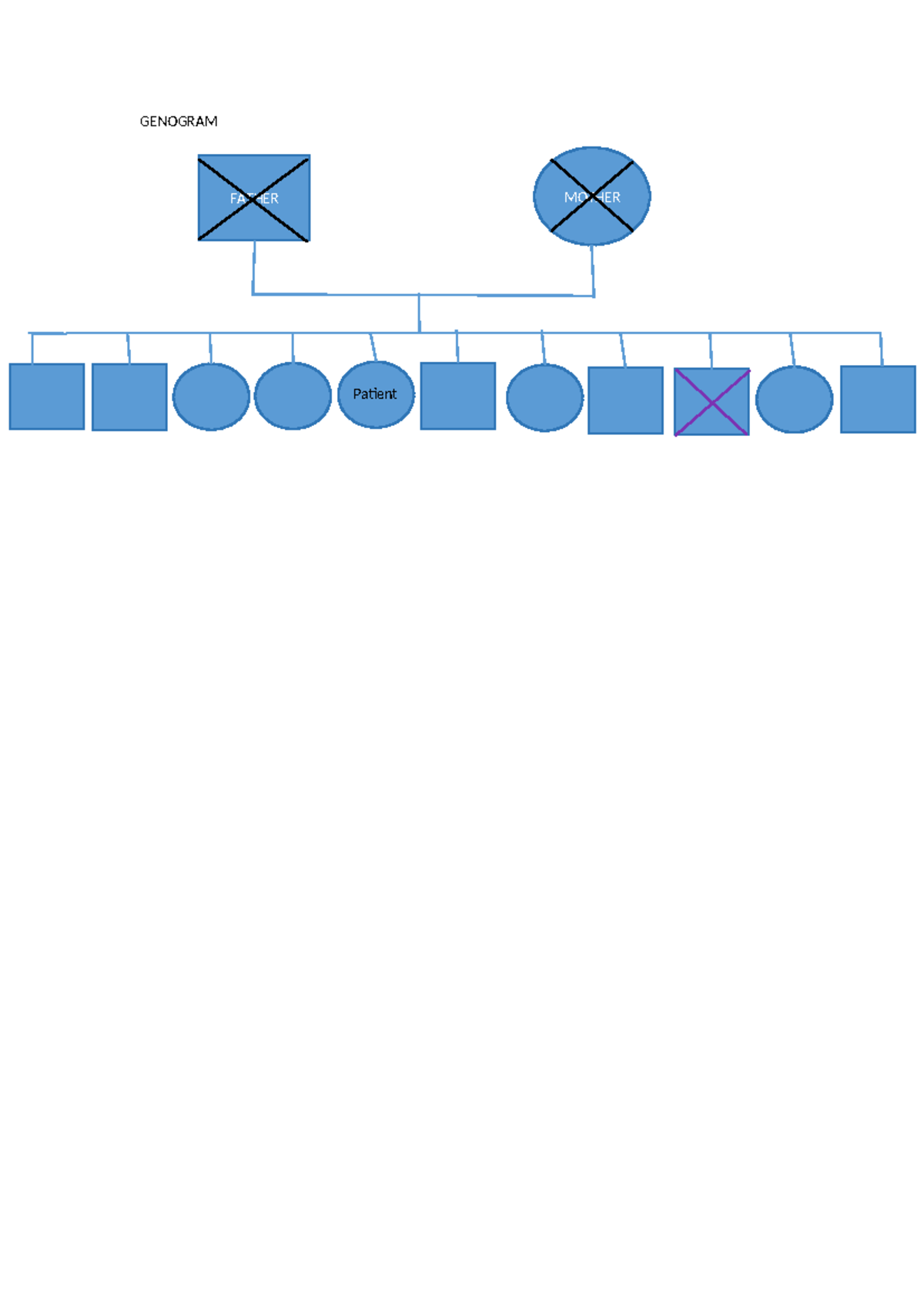 Genogram - family structure - Care of Mother, Child and adolecent ...