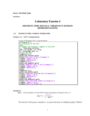 Labex 1 - ddddddddddddddddddddddddddddddddddddddddd - Name: BUI MINH QUAN Section: Laboratory ...