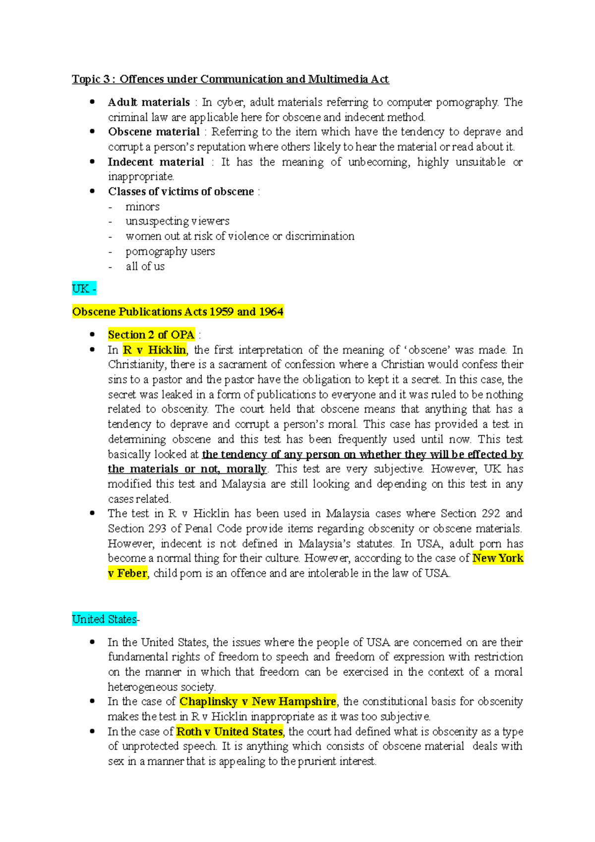 Topic 3 Offences under CMA - Topic 3 : Offences under Communication and ...