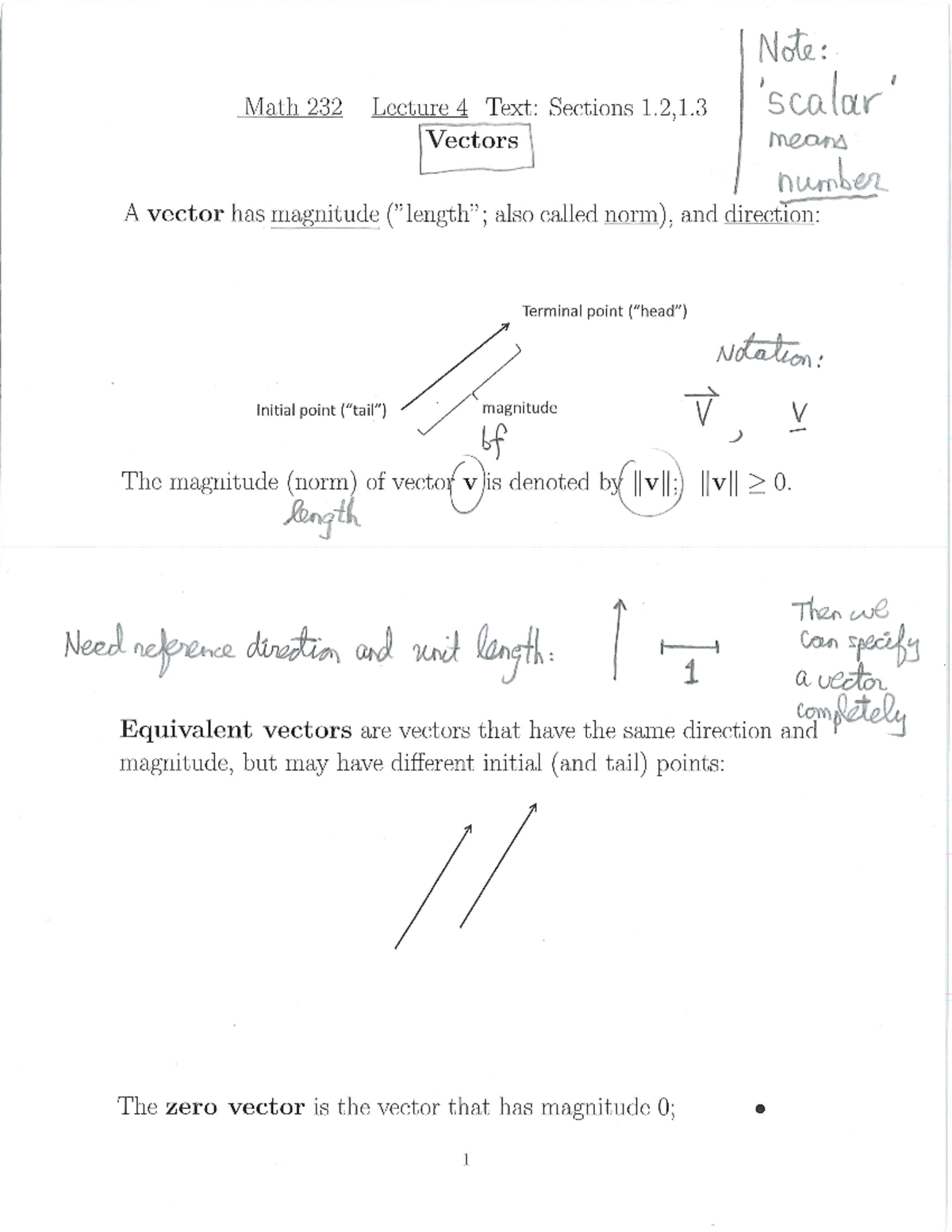 lecture notes 3 - teacher : randall pyke - MATH 232 - Studocu